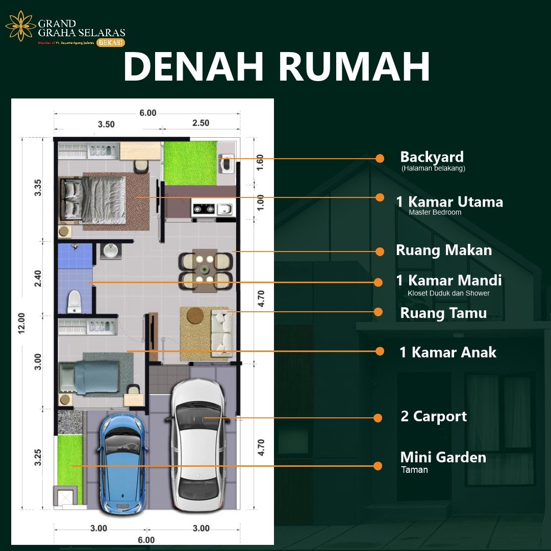 Tipe Rumah - Grand Graha Selaras Bekasi